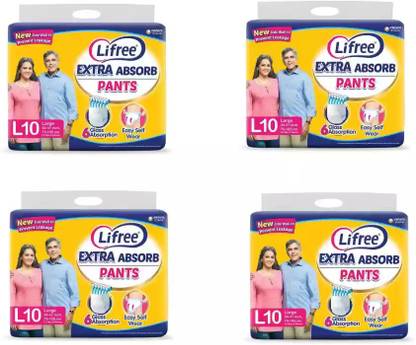 LIFREE LARGE 40 Adult Diapers - L - Buy 40 LIFREE NON-WOVEN Adult ...