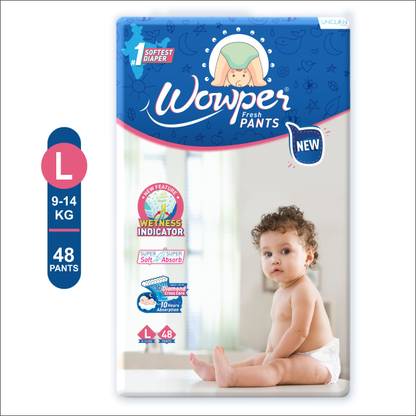 Wowper Fresh Baby Diapers Pants | Wetness Indicator | Upto 10 Hrs ...