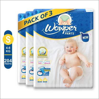Wowper Fresh Baby Diapers Pants | Wetness Indicator | Upto 10 Hrs ...