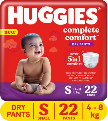 Huggies Complete Comfort Dry Pants Small with 5 in 1 Comfort - S - Buy ...