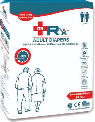 Plus dr. Rx Adult Diaper Tape Style -Economy Adult Diapers - M - Buy 10 ...