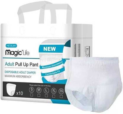 Magic life ADULT DIAPER PULL UP PANT - MEDIUM Adult Diapers - M - Buy 1 ...