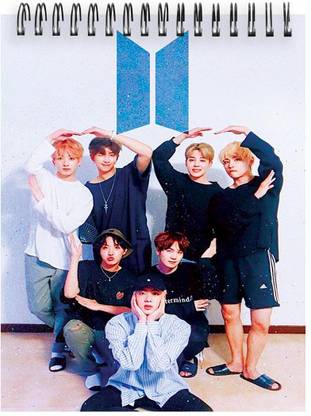 GUNGUN Bts Army A4 Notebook Unrulled 160 Pages Price in India - Buy ...