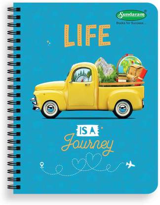 SUNDARAM Spiral Book A4 size A4 Notebook Ruled 172 Pages A4 Notebook ...