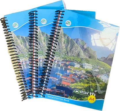 ZONPAX Spiral Notebook A4 Notebook Ruler 400 Pages Price in India - Buy ...