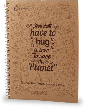 packmate Spiral Notebook A5 Diary Rule 100 Pages Price in India - Buy ...