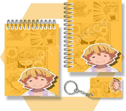 craft maniacs DEMON SLAYER A6 Diary Unruled 120 Pages Price in India ...