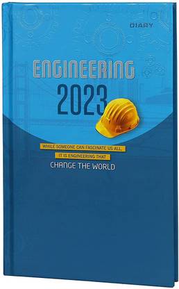 crownlit Hard Bound Engineering A5 Diary Both sides ruled 300 Pages ...