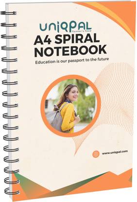 UNIQPAL Lining Spiral notebook | A4 Size Notebook (210x297mm) | 75GSM ...