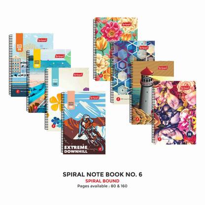 NEELGAGAN Spiral Note Book No. 6 Writing Note book Type-Dairy P-10 (12 ...