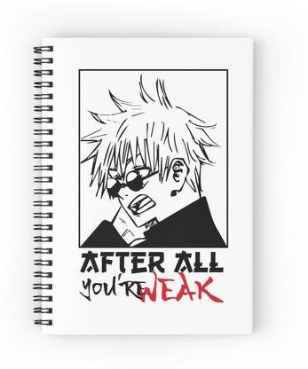 craft maniacs JUJUTSU KAISEN NOTEBOOKS A5 Note Book RULED 160 Pages ...