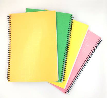 SHARMA BUSINESS 4 Pack Blank Unlined Notebook Set ,A4 Paper Notebook ...