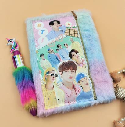 Paper Bear BTS A4 Diary ruled 70 Pages Price in India - Buy Paper Bear ...