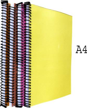 Red Flamingo A4 Size Spiral Binding A4 Notebook Unruled 1000 Pages ...
