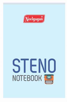 NEELGAGAN Steno Notebook Shorthand Writing Assorted Note Pad Ruled 200 ...