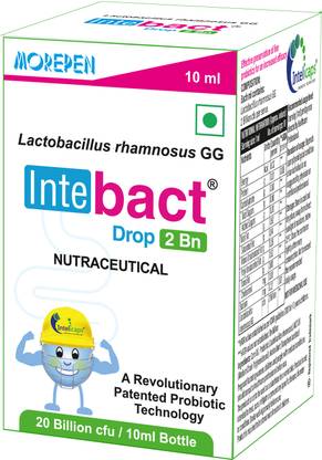 Dr. Morepen INTEBACT DROPS 2BN Prebiotics and Probiotics Supplement for ...
