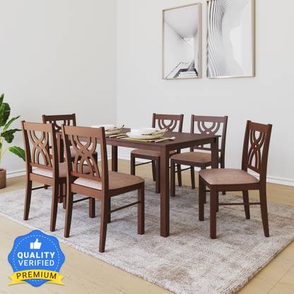 Nilkamal Alice Solid Wood 6 Seater Dining Set Price in India - Buy ...