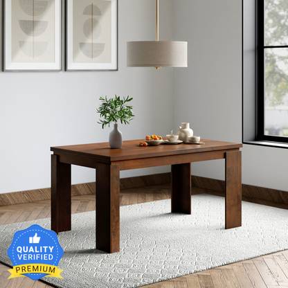Godrej Interio Holly Solid Wood 4 Seater Dining Table Price in India - Buy Godrej Interio Holly ...