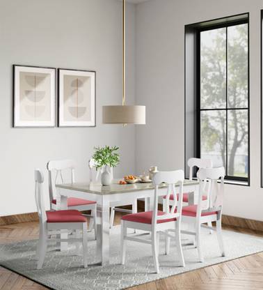 Godrej Interio Ivana Solid Wood 6 Seater Dining Table Price in India ...