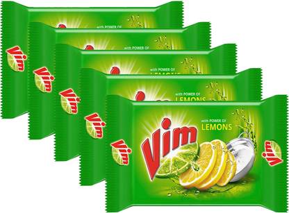 Vim Lemon 125gm (pack of 5) Dishwash Bar Price in India - Buy Vim Lemon ...