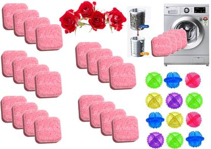 RUDRESHWAR Rose pink Washing Machine Cleaner Tablets With Laundry Dryer ...