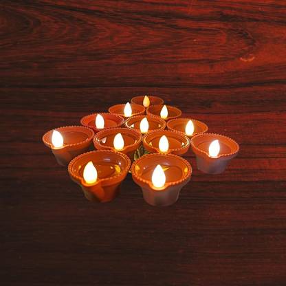APPGEN Water Sensor LED Diwali Light Diya Warm Ambient Tea Ligth ...