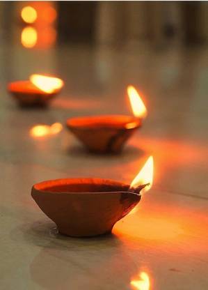 MittiDiya Diwali diya hand made diya Terracotta (Pack of 25) Table Diya ...