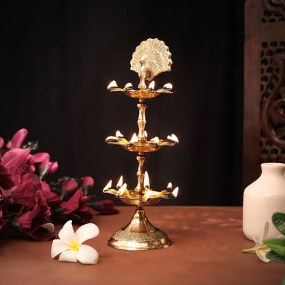 ServDharm 8.6 "Diya for Puja Deepam Set Diya Stand Vilakku Stand ...
