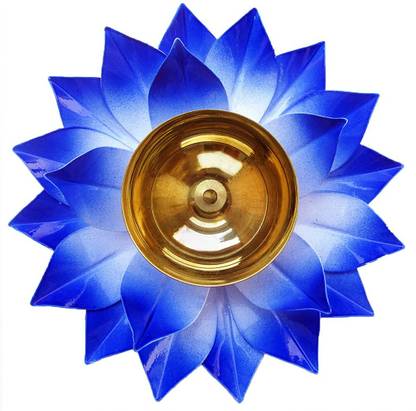 Greenele Lotus Design Brass Diya, Mandir Deepak, Akhand Jyot Diya ...
