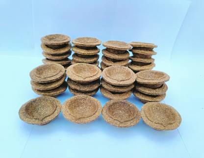 Gaukosh Hand Made Desi Cow Dung Pure Panchagavya Gobar Diya Cow Dung ...