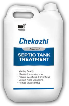 Chekozhi Natural septic tank treatment odour remover sludge dissolver ...