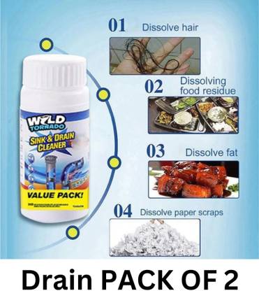 SAMARPAN ENTERPRISE Sink Drain Cleaner Powder Clog Block Remover, Anti ...