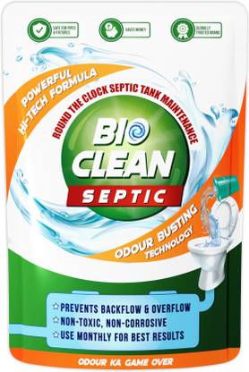 Bioclean Septic Tank Cleaner and Odor Remover, Natural and Effective ...