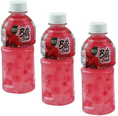 NATA NUTRICO Bits Drink Strawberry Flavoured With Nata De Coco 320ml ...