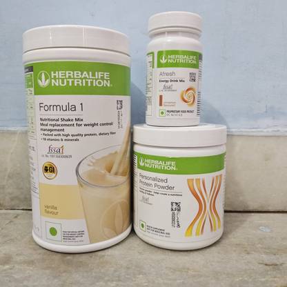 Herbalife Nutrition FORMULA-1 VANILLA SHAKE 500GM,PPP200GM& ENERGY ...