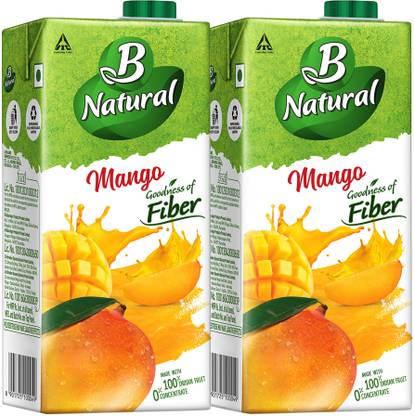 B Natural Mango Juice, Goodness of fiber, Vit C & E Price in India ...
