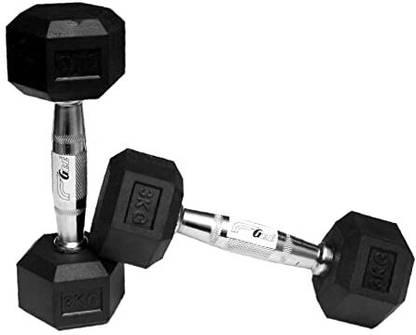 FITRXX Professional HEX Shape Premium Quality Rubber Fixed Weight ...