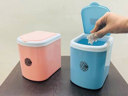 Nabhya Combo Of 2 Small Size Mini Disposal Waste Bin -(15cm.15cm,10cm ...