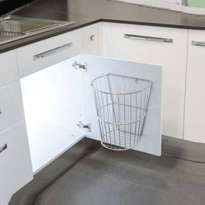 EBCO Shutter Bin Basket or Dustbin Basket, Stainless Steel 304 ...