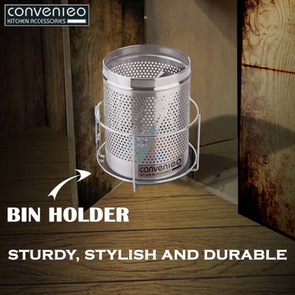CONVENIEO Dustbin Holder Bin Stand for Modular Kitchen/Garbage Bin Rack ...