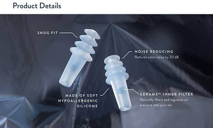 earplanes Plus Prevent IN-Flight Ear Discomfort Adult 1 Pair Ear Plug ...