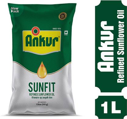 ANKUR Sunflower Oil Pouch Price in India - Buy ANKUR Sunflower Oil ...