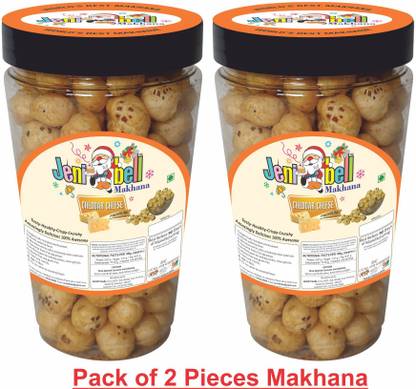 Jenibell Cheddar Cheese Roasted Flavoured Makhana Tub Ready to Eat ...