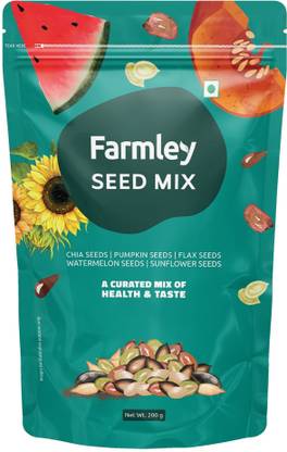 Farmley Seed Mix Protein Rich Snacks Sunflower Seeds, Pumpkin Seeds ...