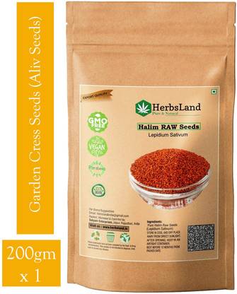 HerbsLand Halim, Garden Cress (Halim Seeds)- Lepidium sativum, Haleem ...