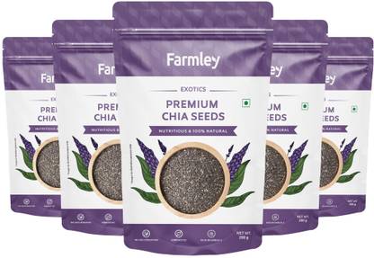 Farmley Premium Natural Chia Seeds 1 kg,High Fibre & Protein,Rich in ...