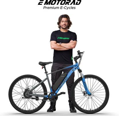 EMotorad X1 Blue 27.5 inches Single Speed Lithium-ion (Li-ion) Electric Cycle Price in India ...