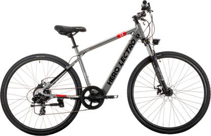 Hero Lectro C8 - Grey 700C inches 7 Gear Lithium-ion (Li-ion) Electric Cycle Price in India ...