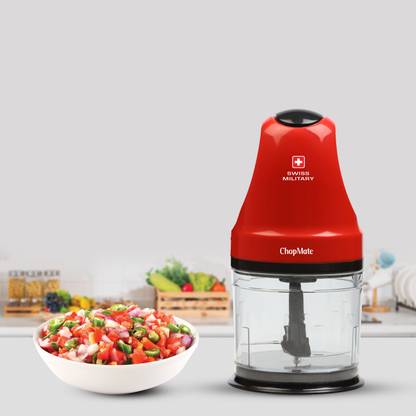 SWISS MILITARY Mini Chopper Red and Black Electric Meat Cutter Price in ...