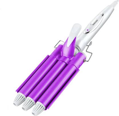 Powerful km 1010 lady Hair Curling Iron Ceramic Triple Barrel Hair ...